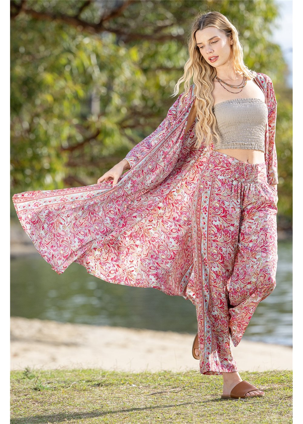 Cleo Mid Length Kimono – Cienna Designs