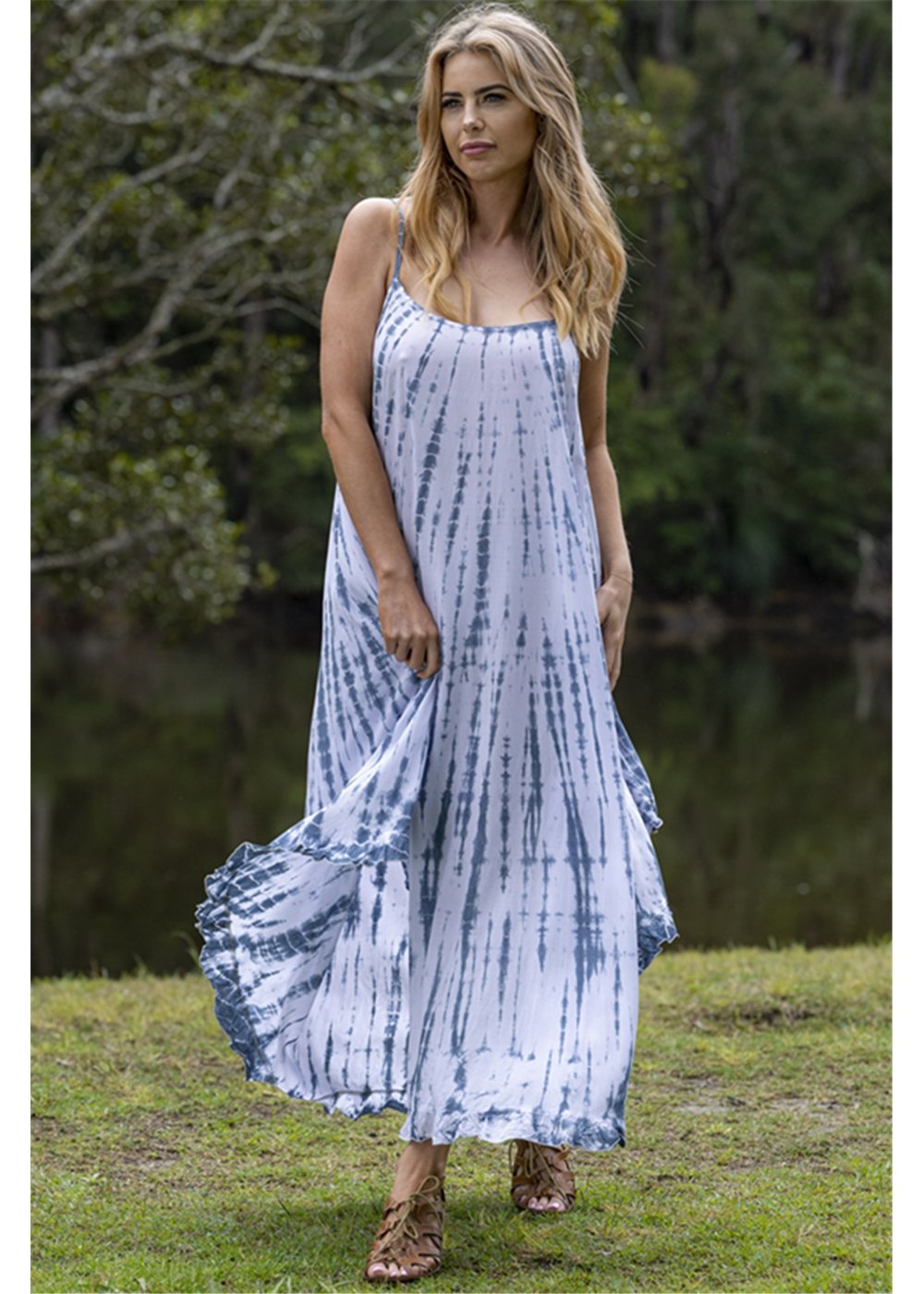 Sky Tully Dress - Sky – Cienna Designs