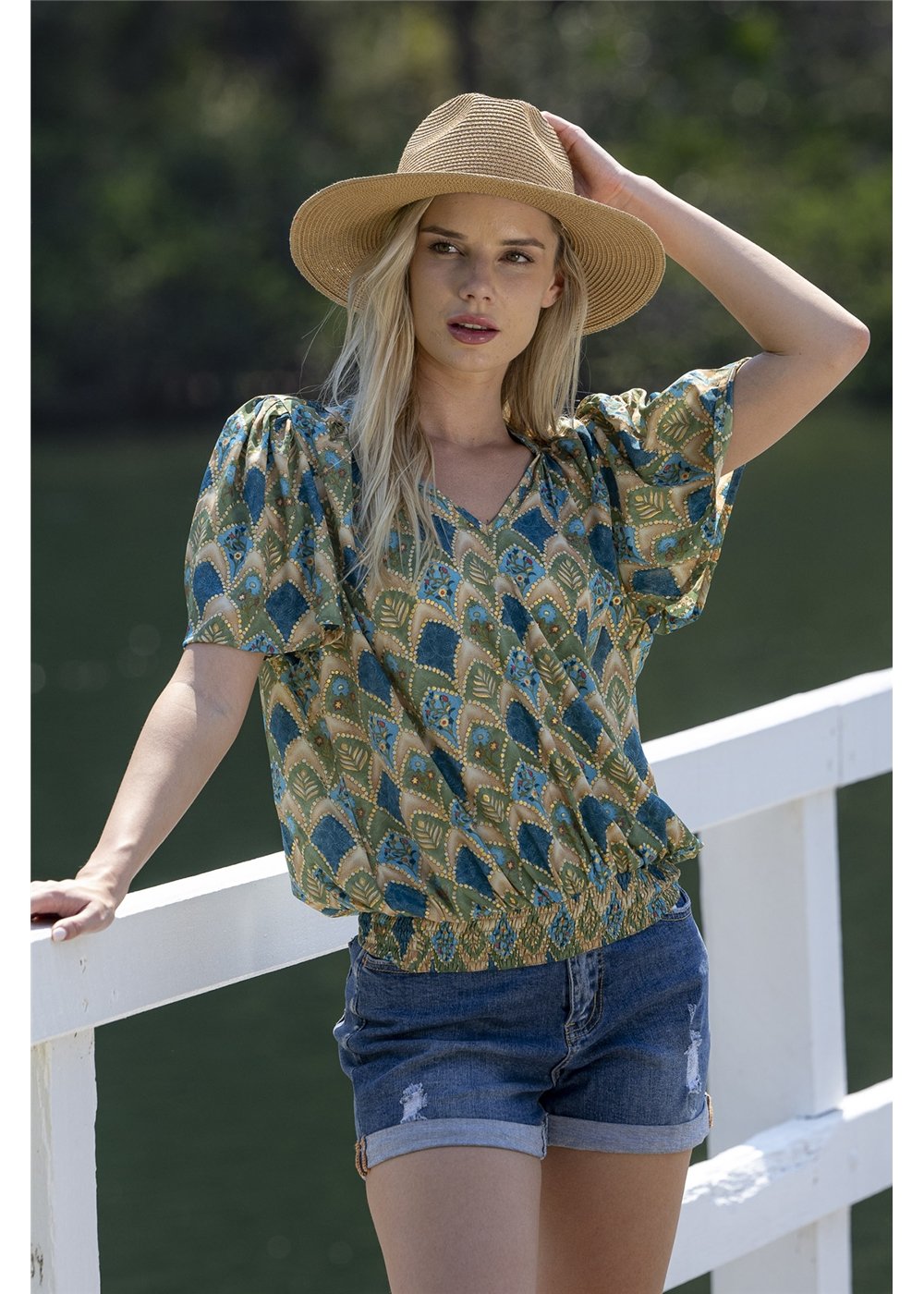 Dalah S/SLeeve Blouse – Cienna Designs