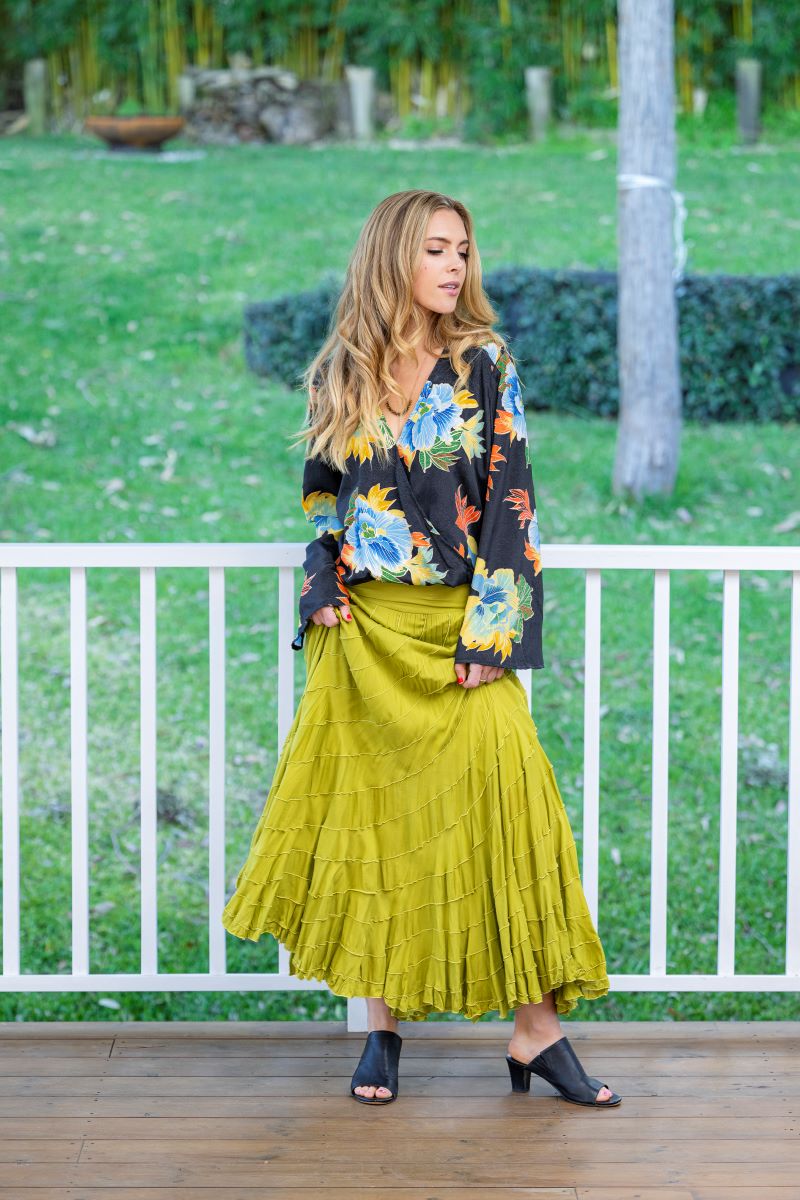 Emi Cross Over Top - Black – Cienna Designs